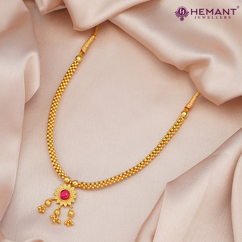 Traditional Maharashtrian Kolhapuri Thushi 0 No. Flower Potya – itisaaj
