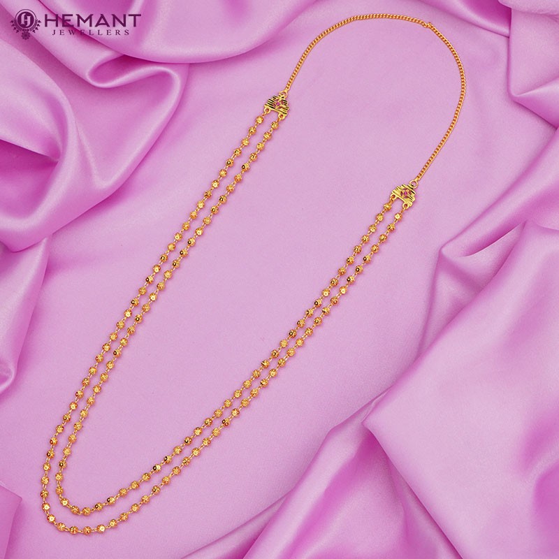 Traditional Maharashtrian Kolhapuri Micro Gold Plated Dot Mala 4 MM II ...