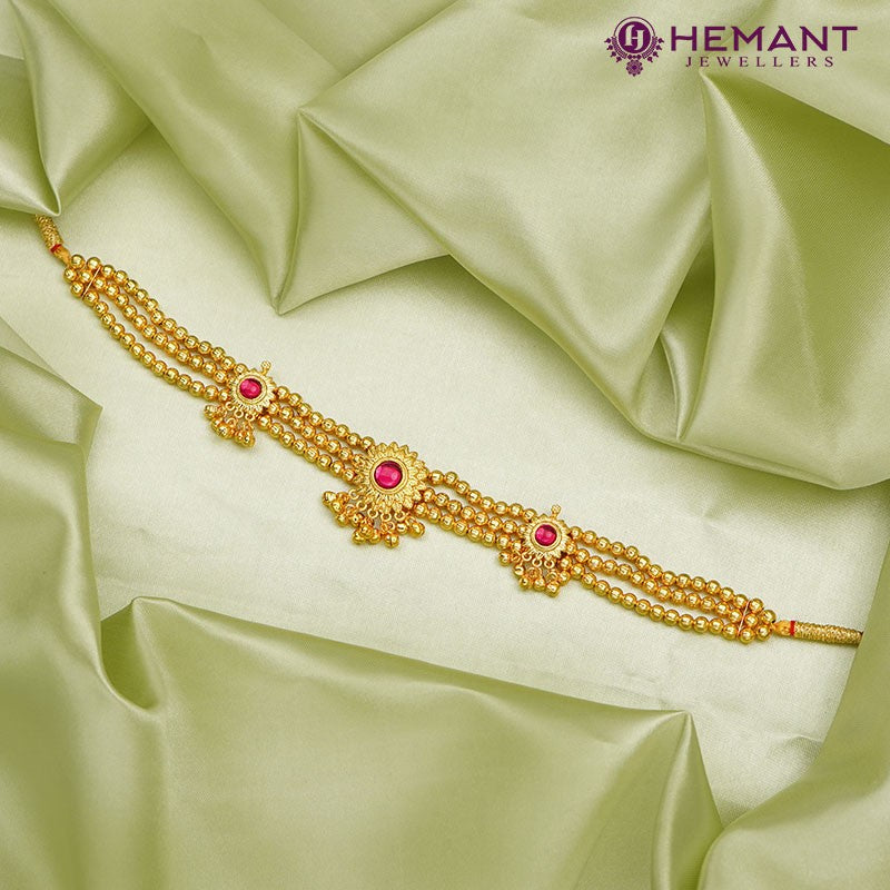 Traditional Maharashtrian Kolhapuri Peti Har Flower Round – itisaaj